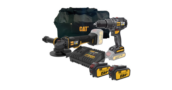 CATERPILLAR COMBO1 ΔΡΑΠΑΝΟΚΑΤΣΑΒΙΔΟ ΚΡΟΥΣΤΙΚΟ & ΓΩΝΙΑΚΟΣ ΤΡΟΧΟΣ 18V ΜΕ ...