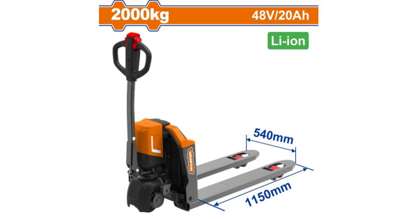 WADFOW ΗΛΕΚΤΡΙΚΟ ΠΑΛΕΤΟΦΟΡΟ 2.000Kg / Li-ion 48V-20Ah (WNHLR20)