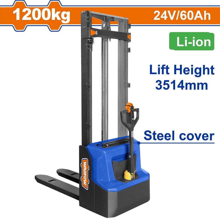 WADFOW ΗΛΕΚΤΡΙΚΟ ΠΕΡΟΝΟΦΟΡΟ ΑΝΥΨΩΤΙΚΟ 1.200Kg / 3514mm / Li-ion 24V ...
