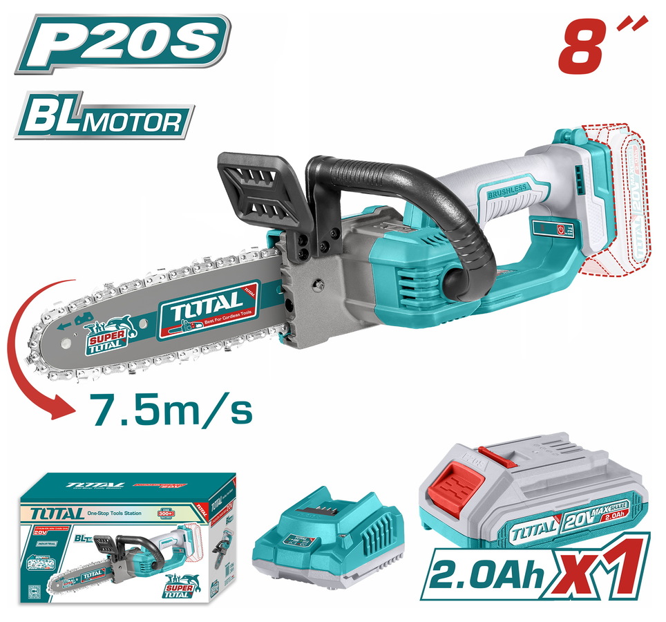 TOTAL ΑΛΥΣΟΠΡΙΟΝΟ ΜΠΑΤ. Li-ion 20V / 2Ah / 1 ΜΠΑΤΑΡΙΑ (TGSLI20851) TOTAL