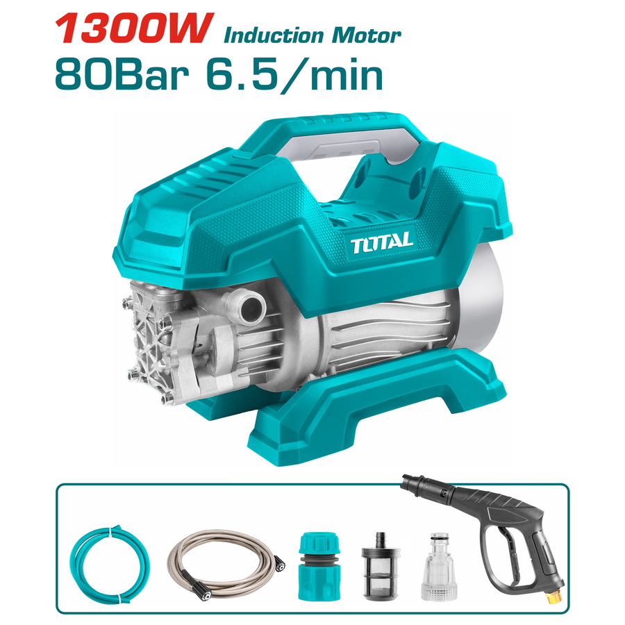 TOTAL ΠΛΥΣΤΙΚΟ ΝΕΡΟΥ 1.300W / 80 Bar / Induction Motor (TGT11216) TOTAL