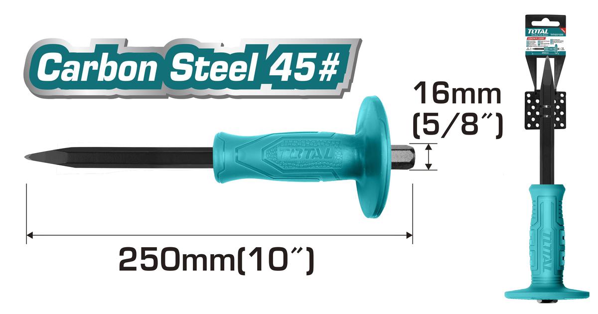 TOTAL ΒΕΛΟΝΙ ΜΕ ΠΛΑΣΤΙΚΗ ΛΑΒΗ 250mm (THT4221026) TOTAL