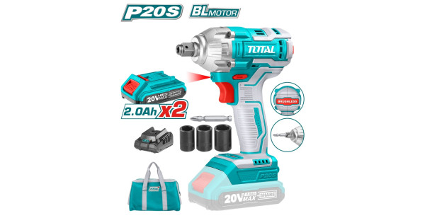 TOTAL 2 σε 1 ΜΠΟΥΛΟΝΟΚΛΕΙΔΟ & ΚΑΤΣΑΒΙΔΙ ΜΠΑΤ. Li-ion 20V / 2Ah / 2 ...