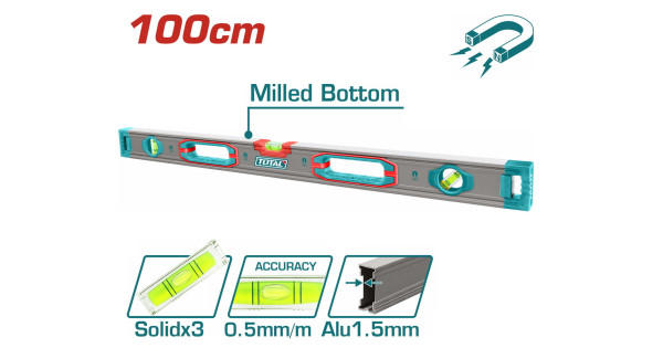 TOTAL ΕΠΑΓΓ. ΑΛΦΑΔΙ ΑΛΟΥΜΙΝΙΟΥ ΜΑΓΝΗΤΙΚΟ 100cm (TMT210028M) TOTAL