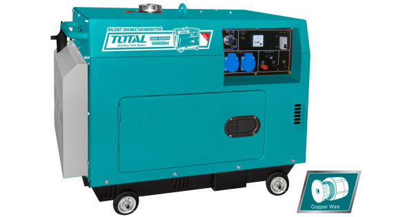 TOTAL ΓΕΝΝΗΤΡΙΑ DIESEL ΜΟΝΟΦΑΣΙΚΗ ΚΛΕΙΣΤΟΥ ΤΥΠΟΥ 5.000W ΜΕ ΑΥΤΟΜ ...