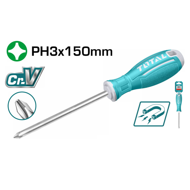 TOTAL ΚΑΤΣΑΒΙΔΙ ΣΤΑΥΡΟΥ ΡΗ3 Χ 150mm (TSDRSPH3150) TOTAL