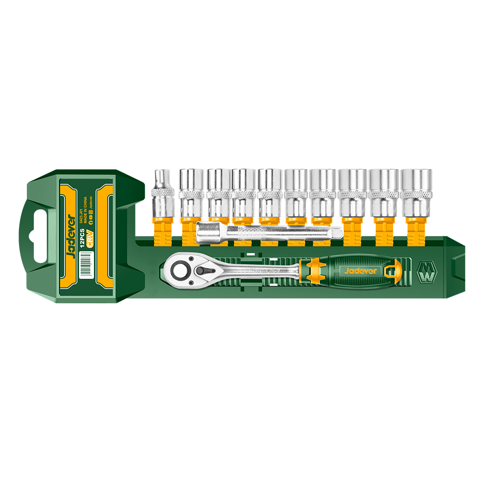 ΚΑΣΤΑΝΙΑ ΜΕ ΚΑΡΥΔΑΚΙΑ 1/4" ΣΕΤ 12 ΤΕΜ JADEVER JDST4212 (400262)